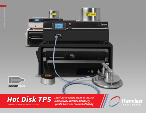 Hot Disk TPS - Transient Plane Source Method | Thermtest Inc.